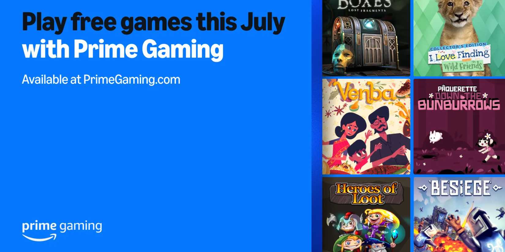 Amazon's Prime Gaming Freebie List For July Looks Suspiciously Sparse