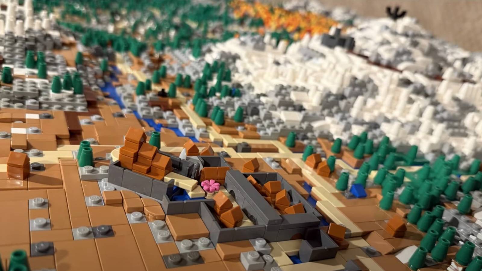 Skyrim Fan Uses 73,761 Lego Pieces To Build The Entire Map