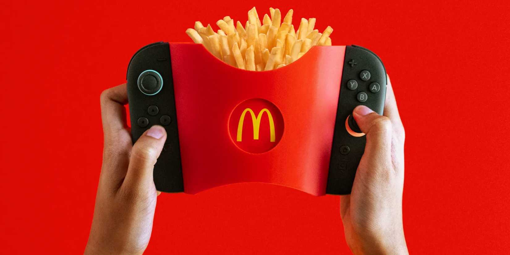 McDonald's Switch 2 accessory connects to your Joy-Con and holds your fries