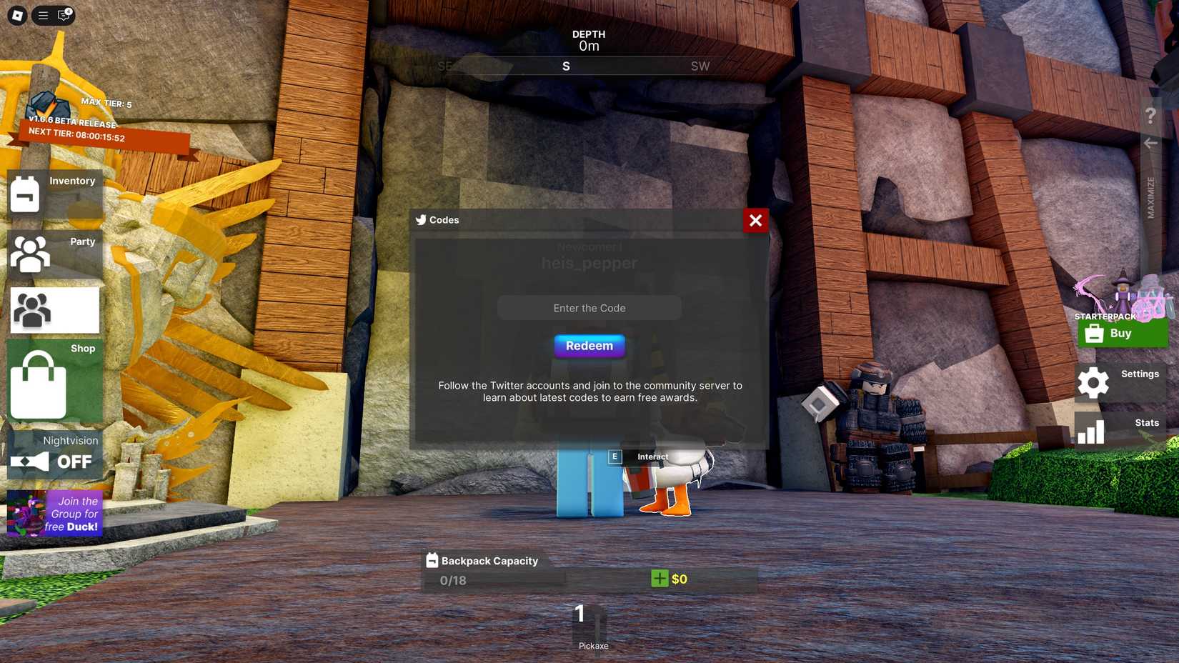 Miner's Quest Codes - Roblox