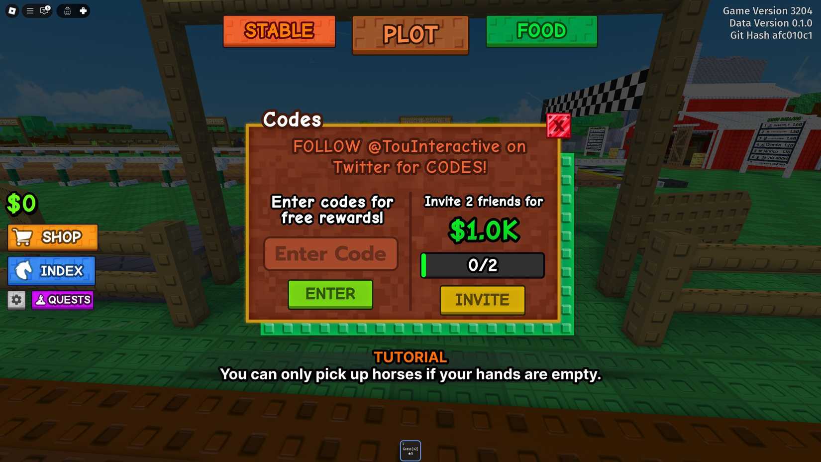 Horse RNG Codes - Roblox