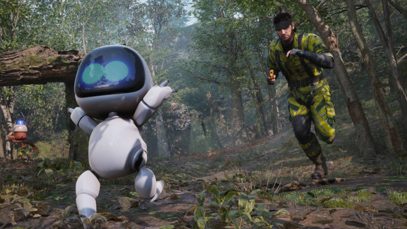 Astro Bot Appears In Metal Gear Solid Delta: Snake Eater's Ape Escape Mode