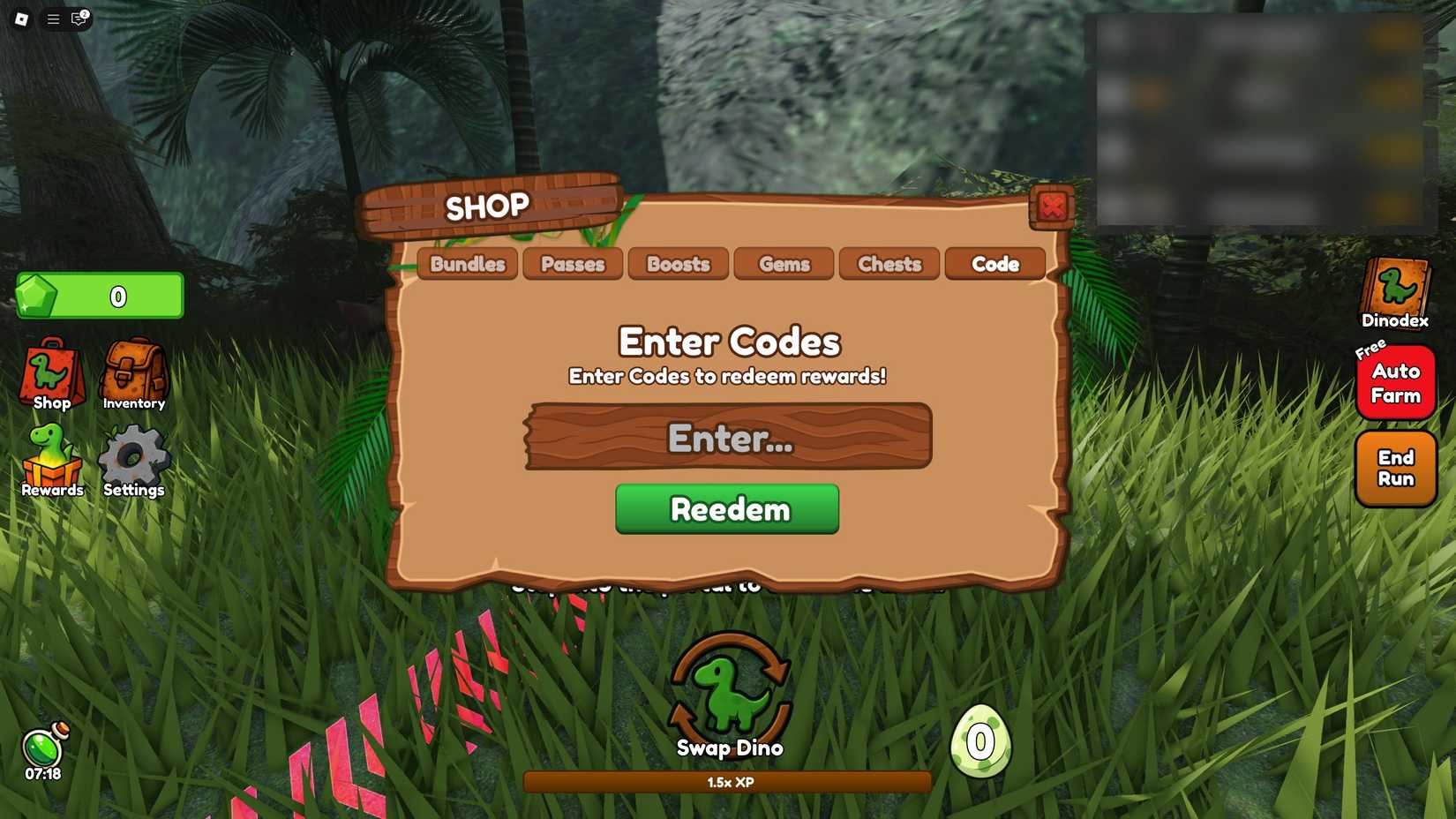 Be Dino Codes - Roblox