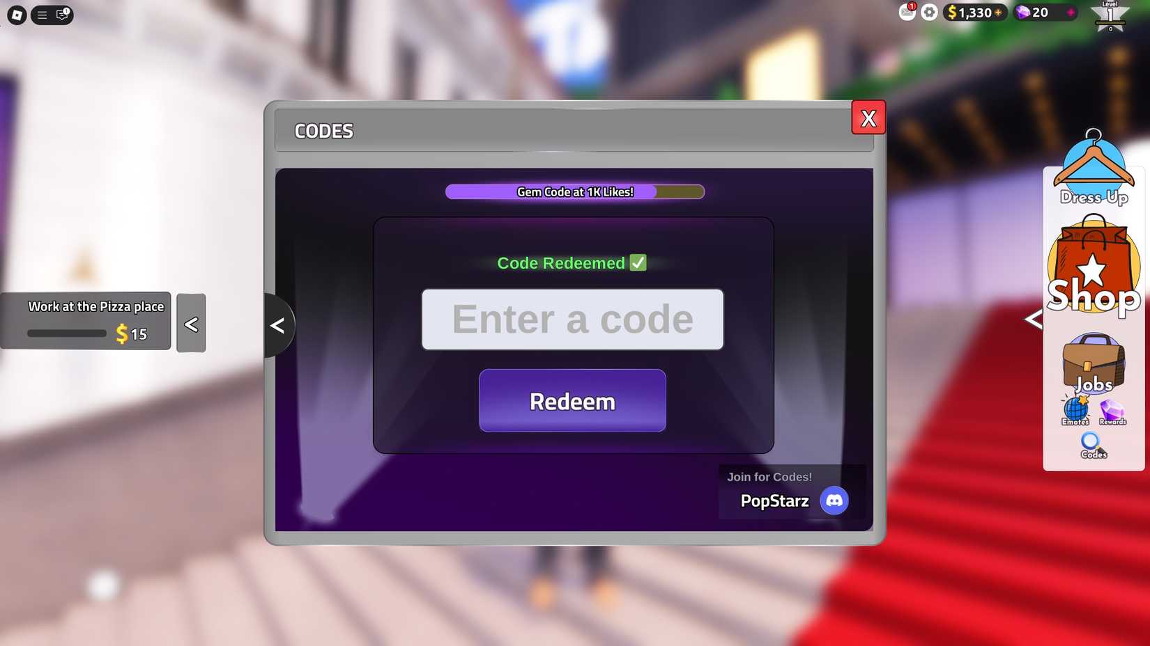 Pop Starz Codes - Roblox
