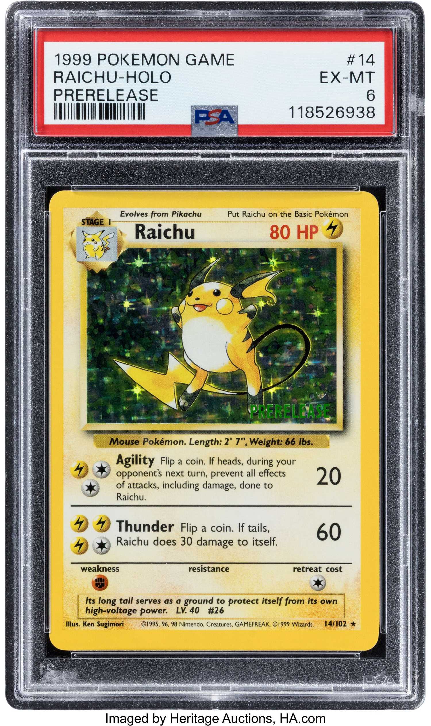 Pokemon TCG Raichu Card Once Thought Extinct Is Now Up For Auction