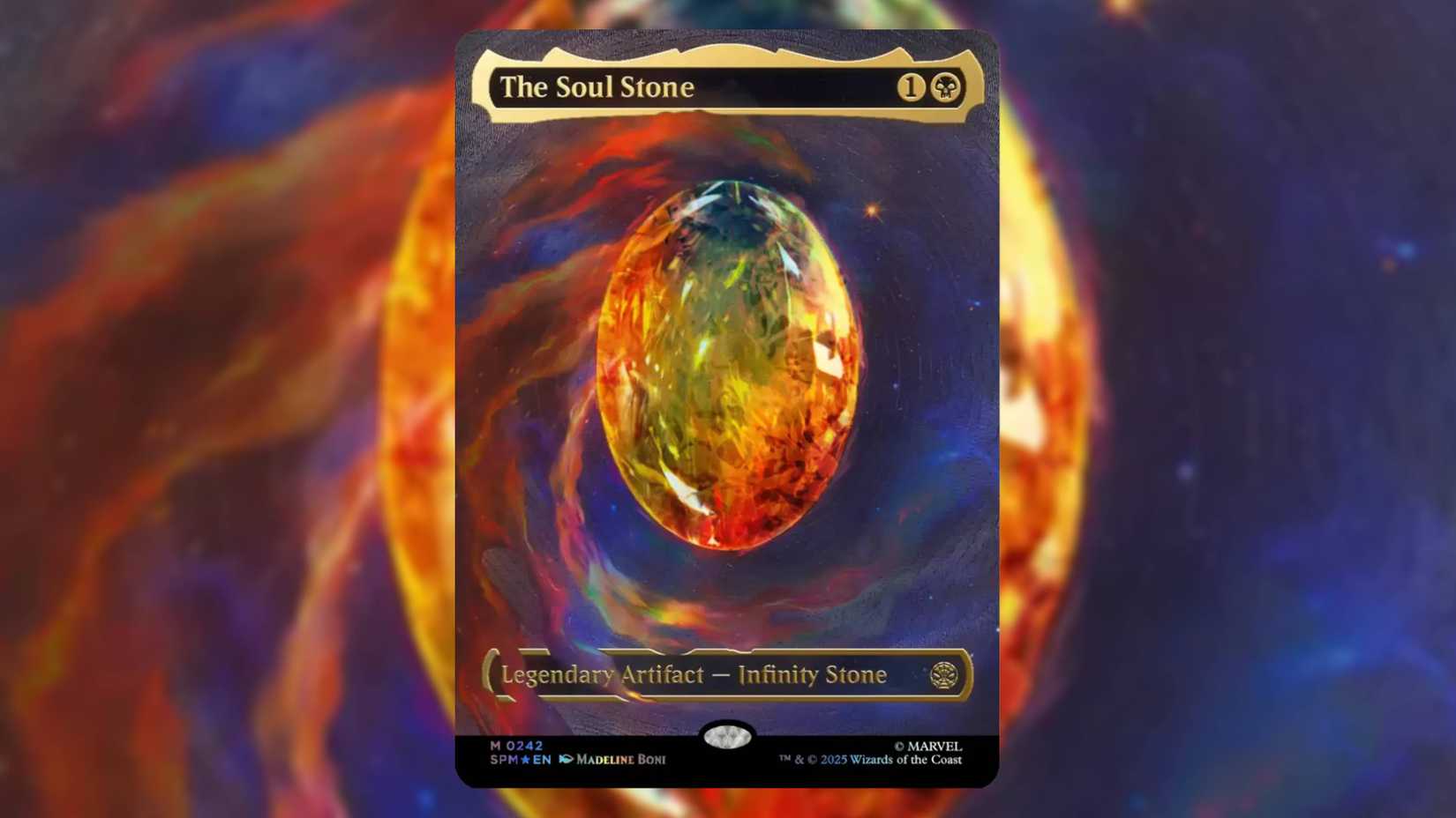 Magic: The Gathering x Spider-Man's Textless Soul Stone Card Sells For $25,000