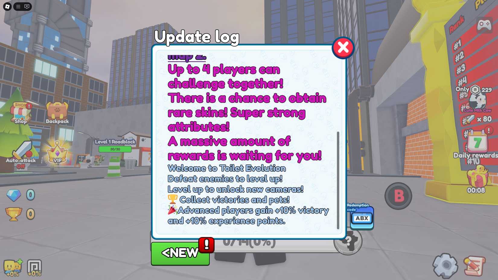 Toilet Crew Evolution Codes - Roblox