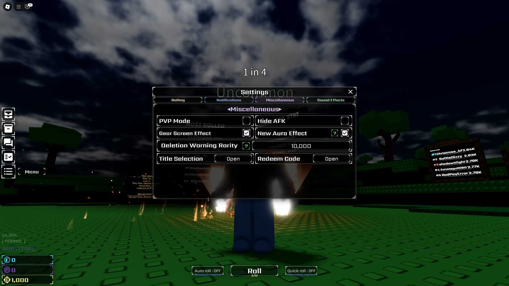 Sol's RNG Codes - Roblox