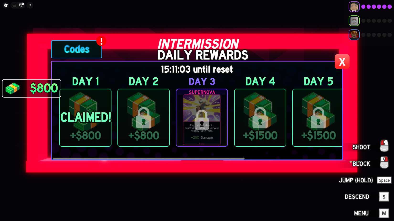 Card Chaos Codes - Roblox