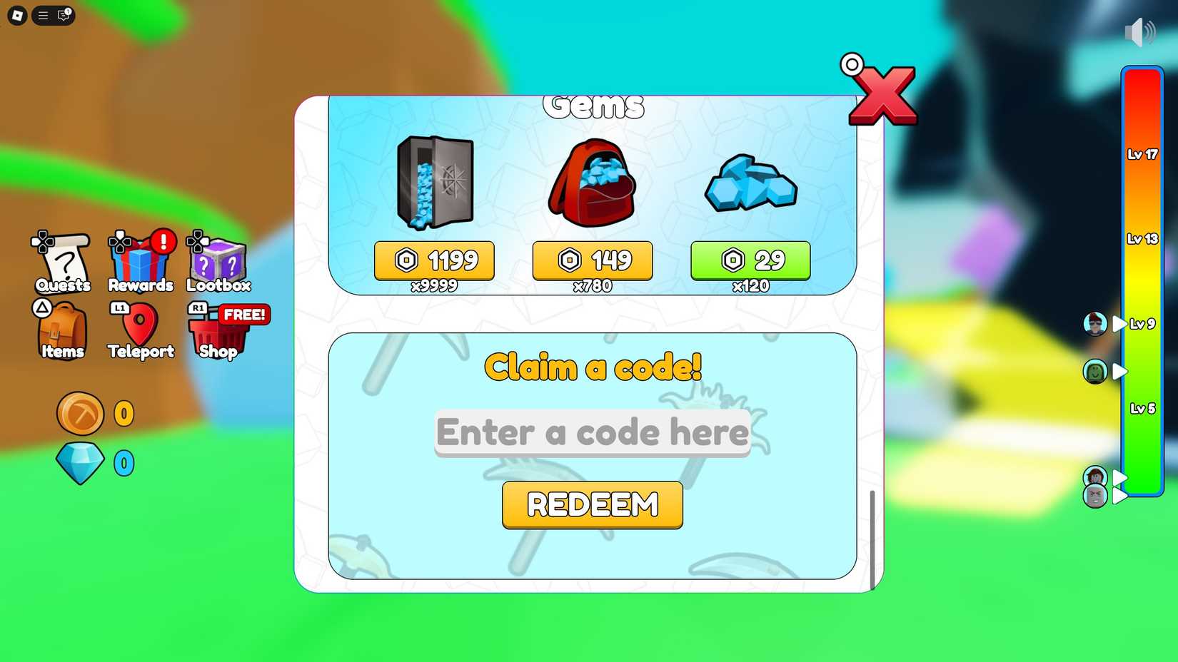 Mine And Jump Codes - Roblox