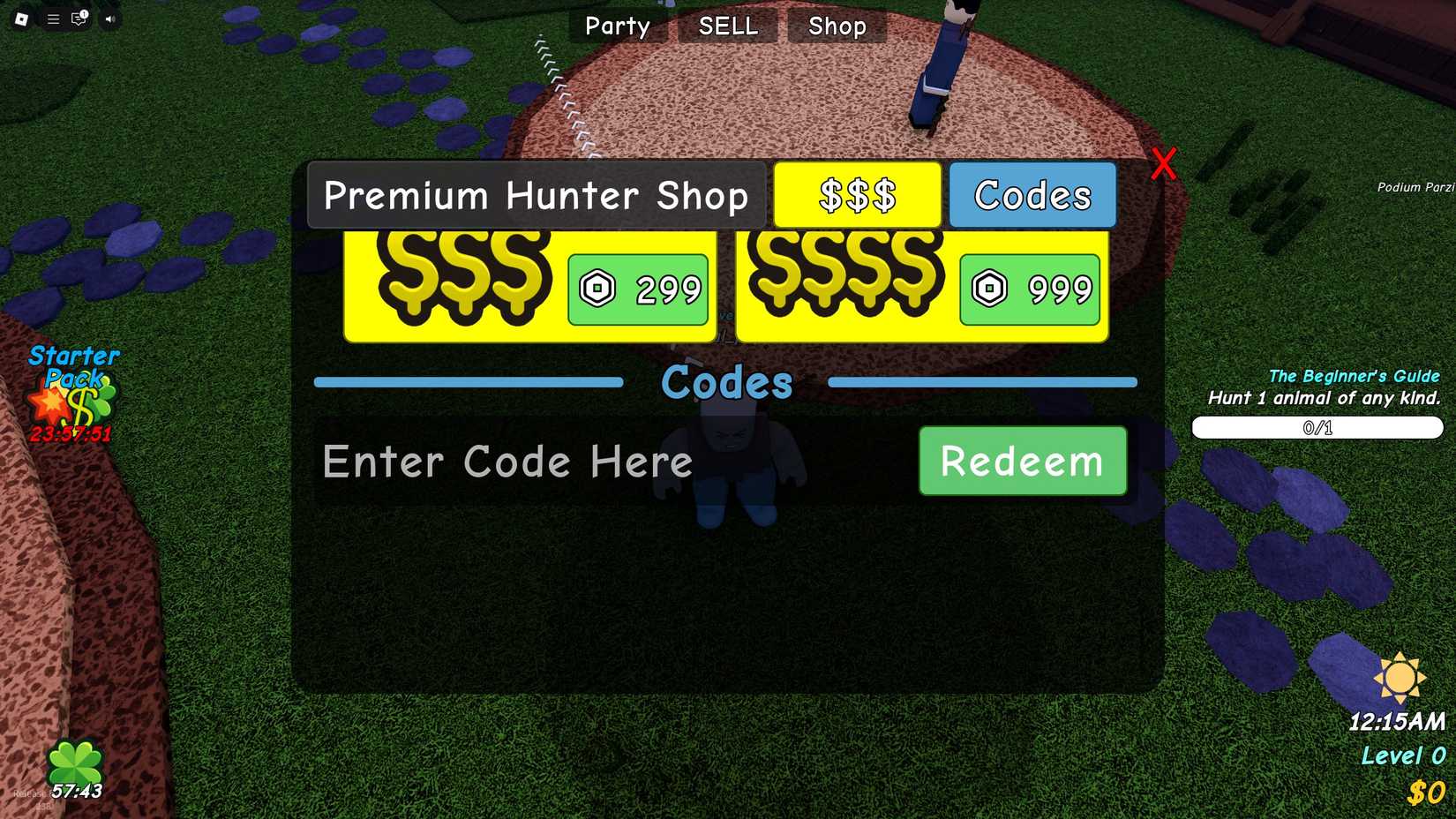 Gone Hunting Codes - Roblox