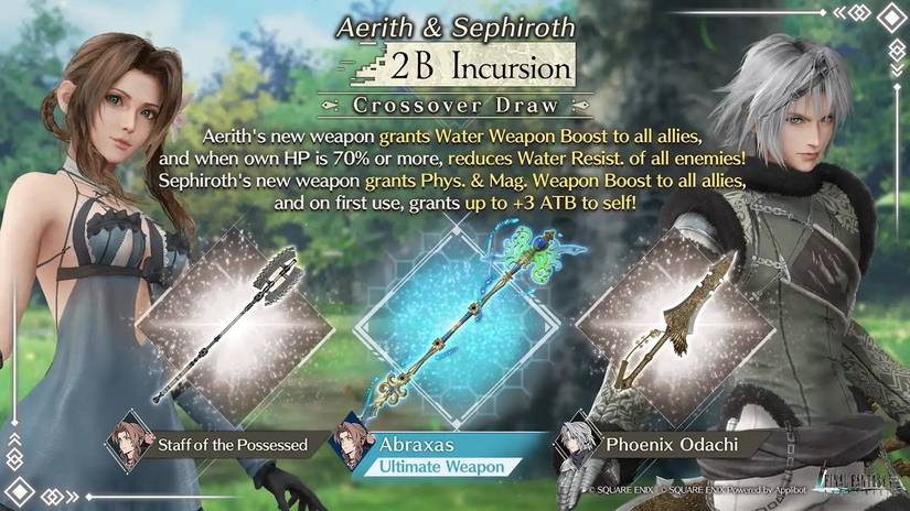 FF7 Ever Crisis' New Nier Collab Gives Aerith A Kaine-Style Makeover