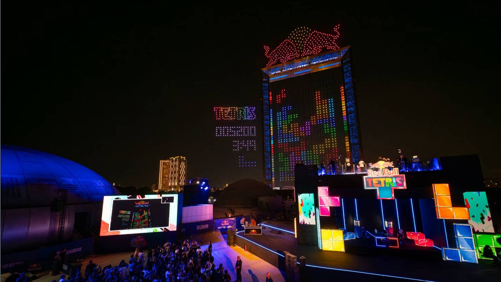 The World's Largest Ever Game Of Tetris Was Played Using Around 4,000 ...