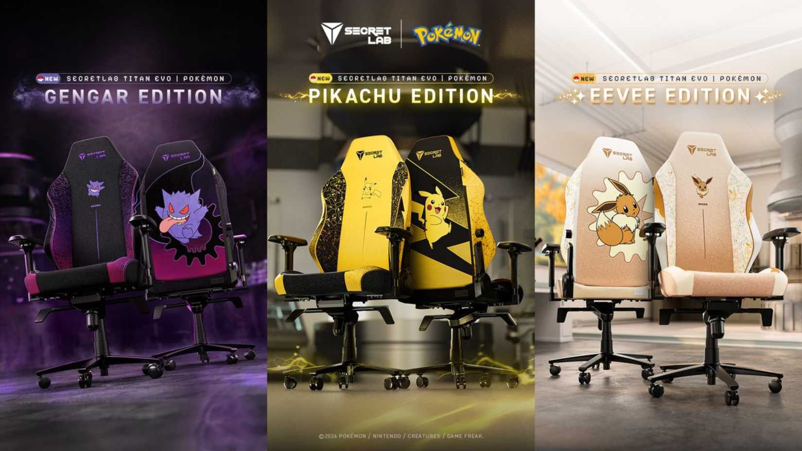 Pokemon Designs Have Arrived At Secretlab Just In Time For Its 30th ...