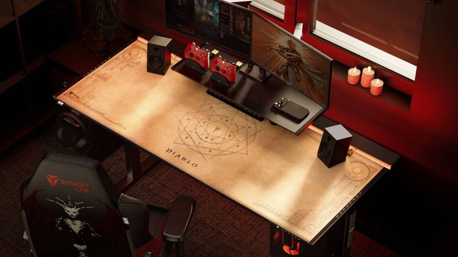 Diablo 4: Lord Of Hatred DLC Gets A Matching Secretlab Magnus Pro Desk