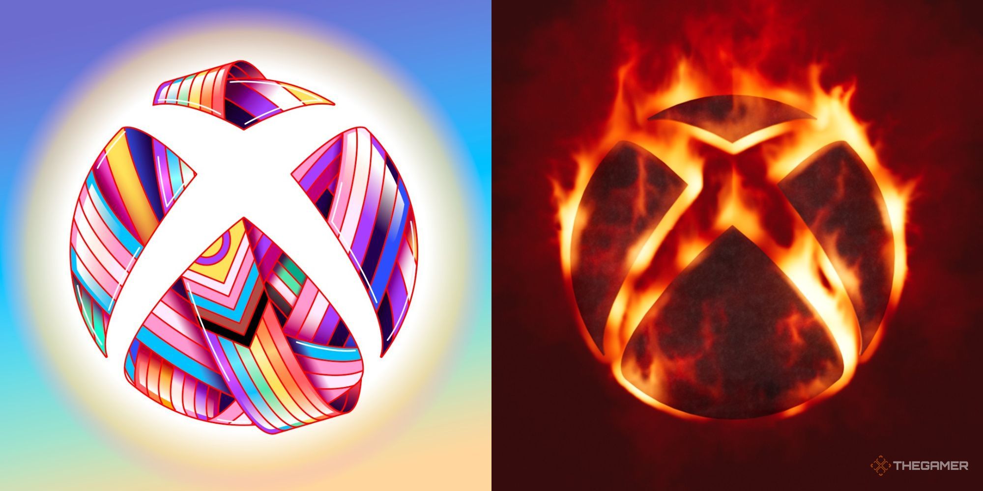 Xbox Changes Pride Month Logo To Burning Fires Of Hell