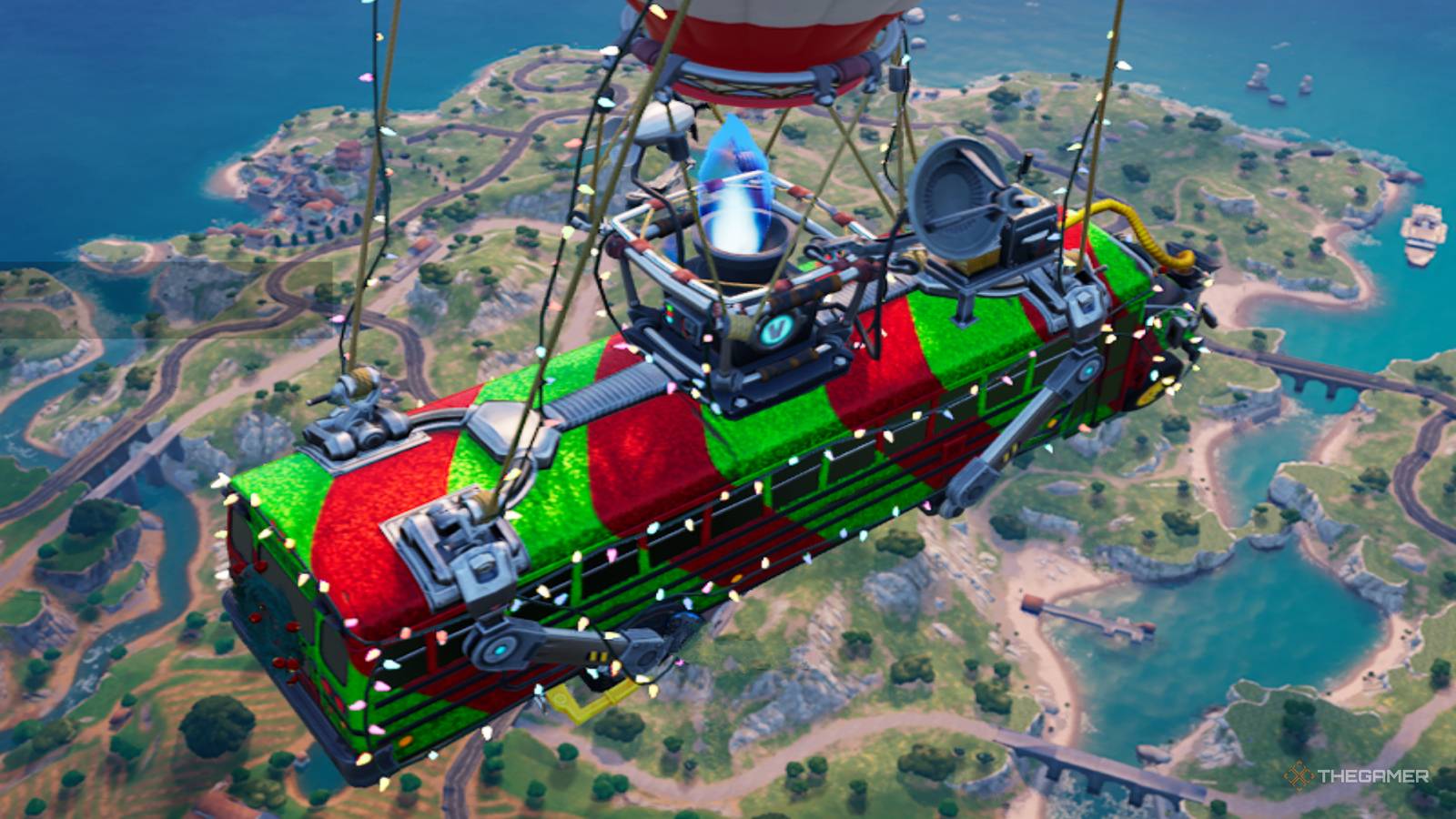 Fortnite Battle Royale Christmas Bus Fortnite Adds Ability To Thank