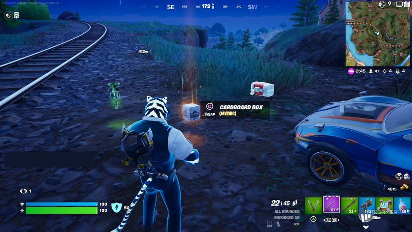 Where To Find The Cardboard Box In Fortnite