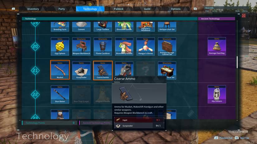 How To Craft Guns And Ammo In Palworld