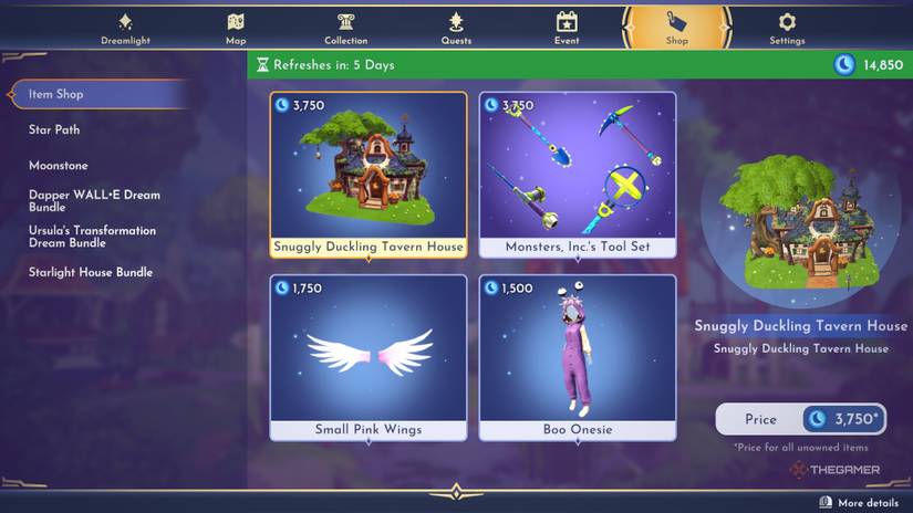 All Premium Shop Items In Disney Dreamlight Valley