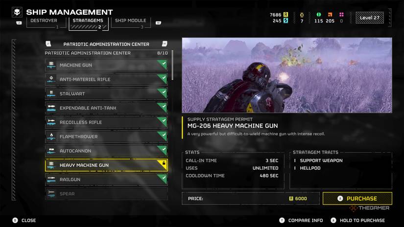 How To Use The MG-206 Heavy Machine Gun In Helldivers 2