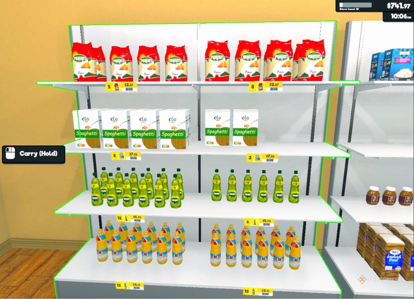 supermarket simulator empty shelf