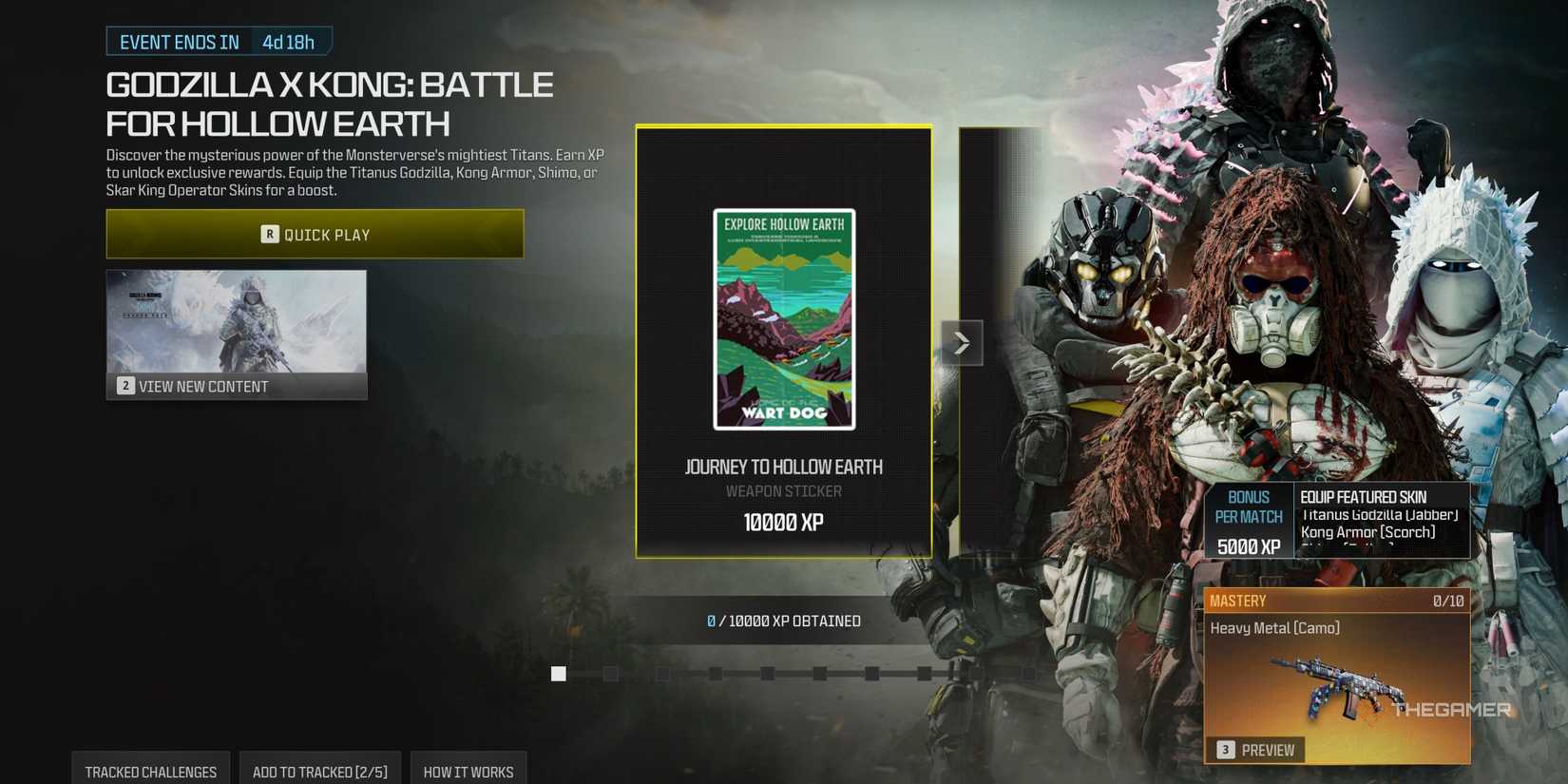 All Godzilla X Kong Event Rewards In MW3 Season 3