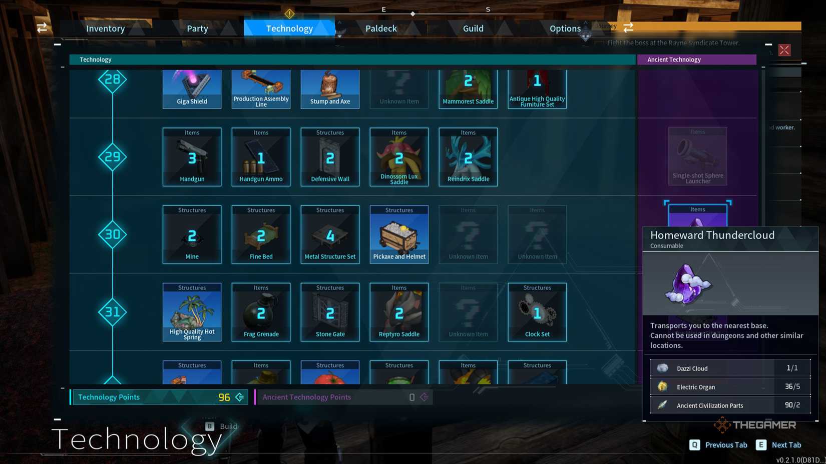 How To Get And Use A Homeward Thundercloud In Palworld