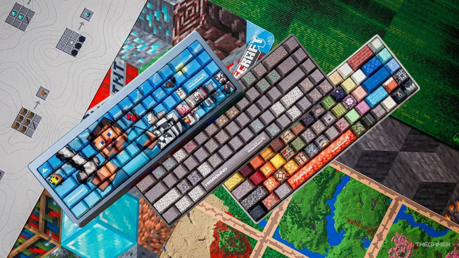 Minecraft's Highground Keyboard Collection Turns Your Keys Into Blocks