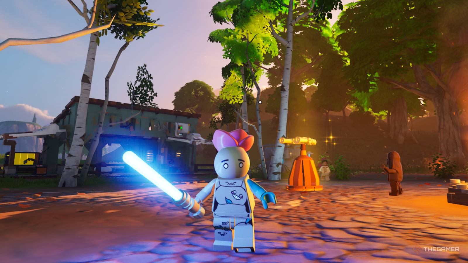 How To Get A Lightsaber In Lego Fortnite