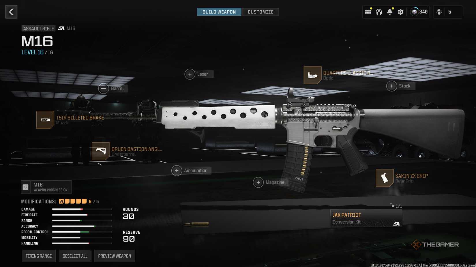 cod mw3 m16 build