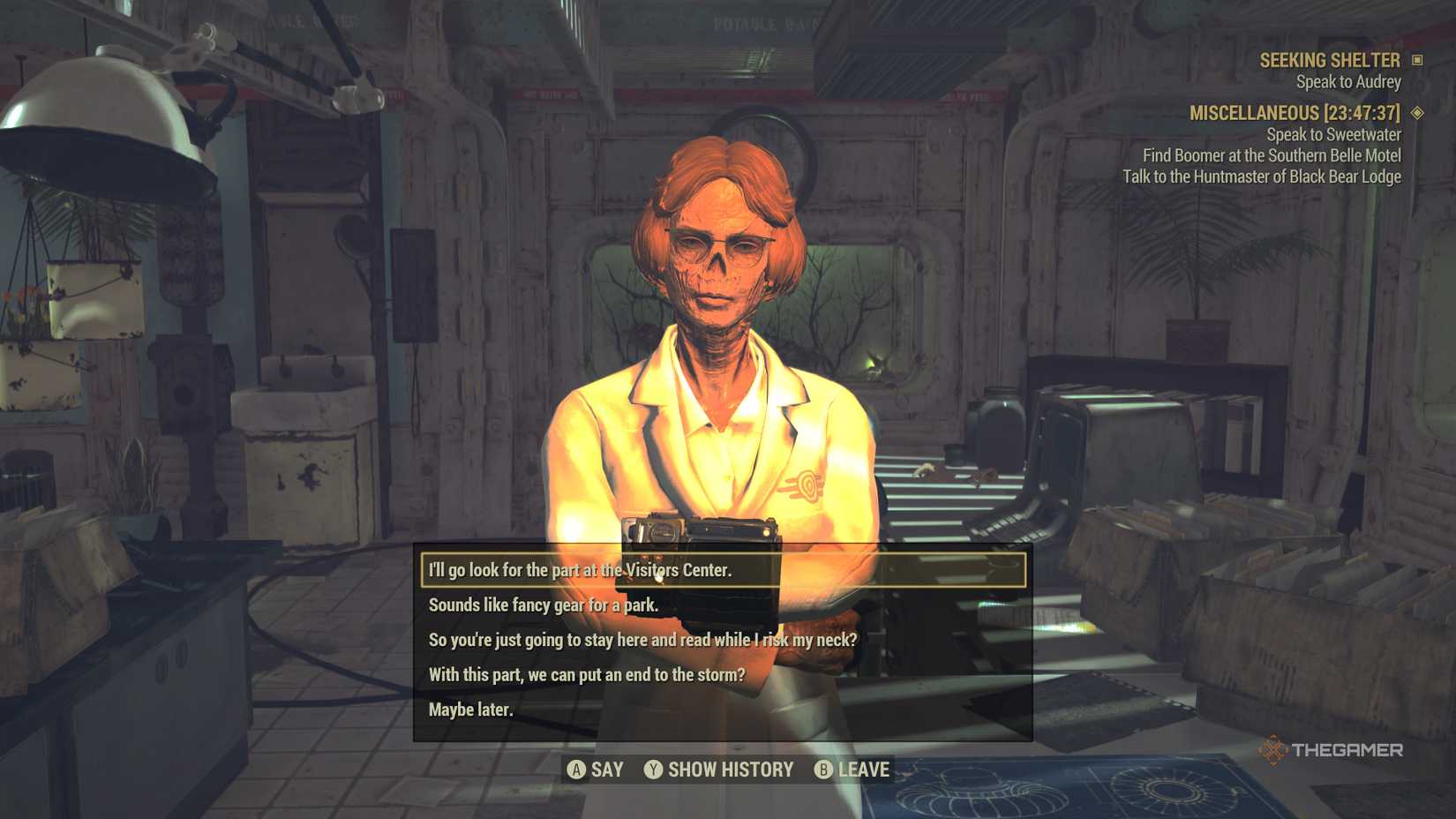 How To Finish Seeking Shelter In Fallout 76