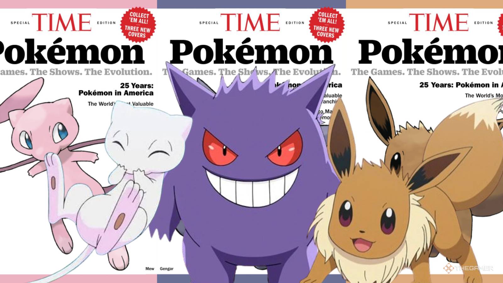 Gengar, Mew, And Eevee Join Pokemon's Time Magazine Cover Collection