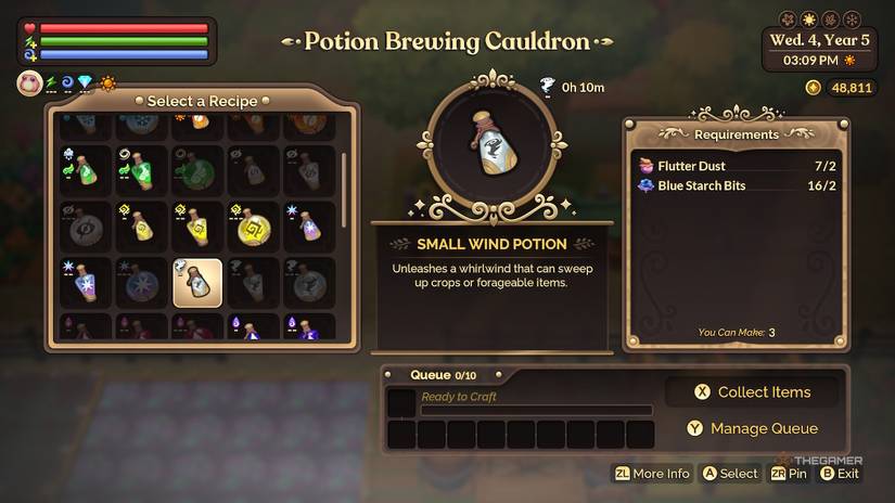 How To Upgrade Your Staff And Make Potions In Fae Farm