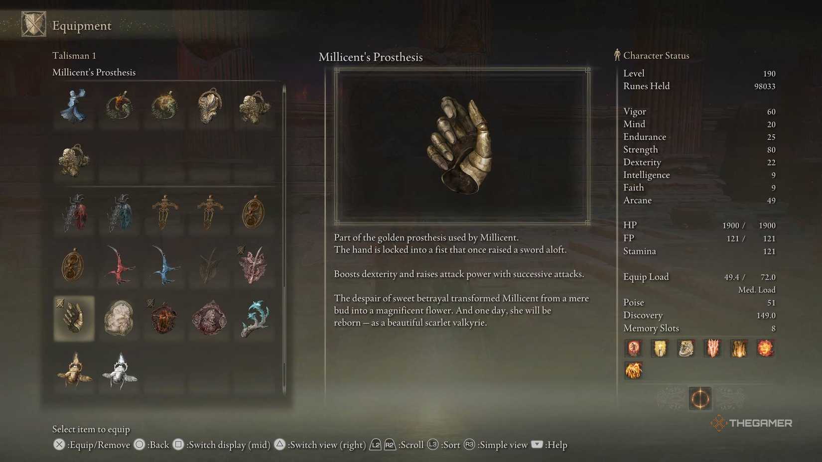 How To Get Millicent’s Prosthesis Talisman In Elden Ring