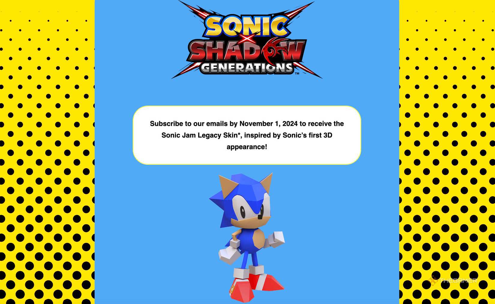 How To Get The Sonic Jam Legacy Skin In Sonic X Shadow Generations