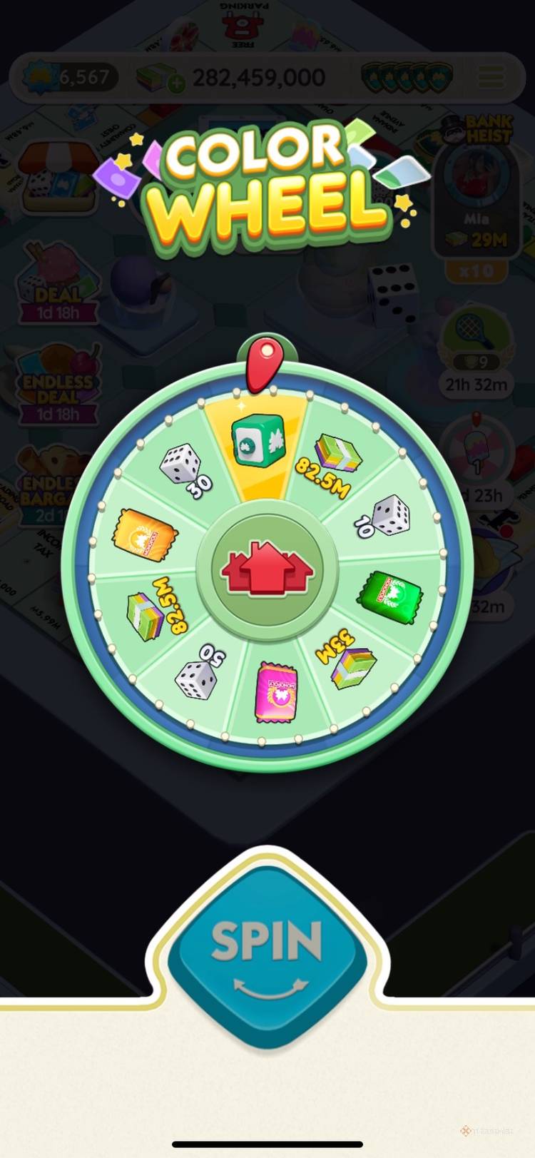 How To Spin The Color Wheel In Monopoly Go