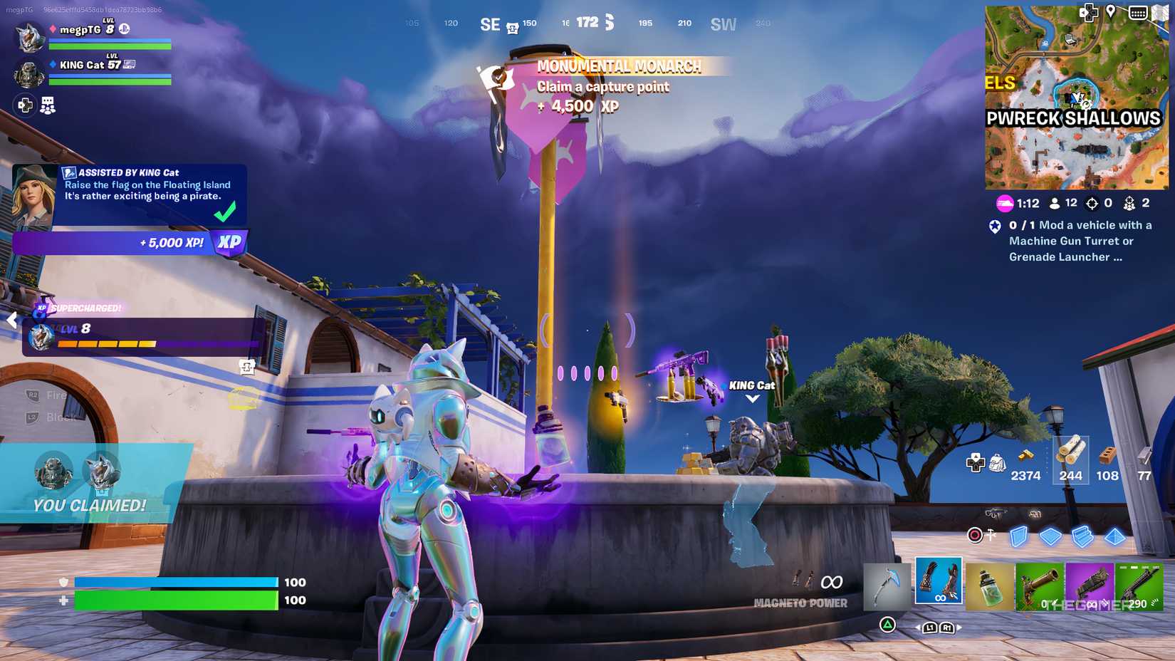 How To Raise The Flag On The Floating Island In Fortnite