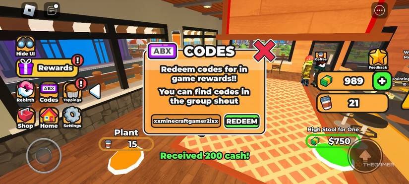 Coffee Shop Tycoon Codes - Roblox