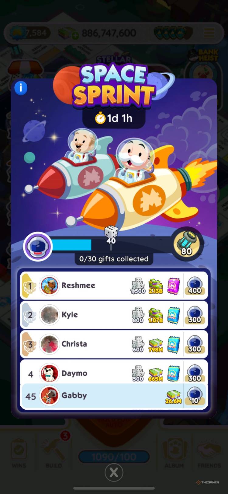 How To Win All Rewards In Space Sprint (August 19-20) In Monopoly Go