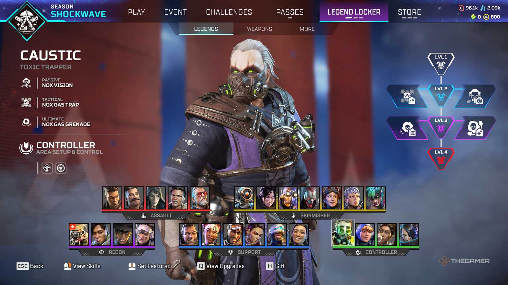 Best Legends In Each Class In Apex Legends