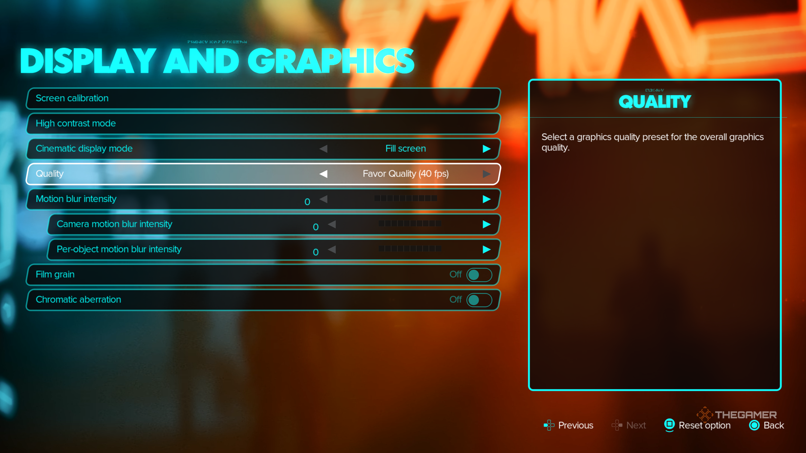 ps5 graphics configuration