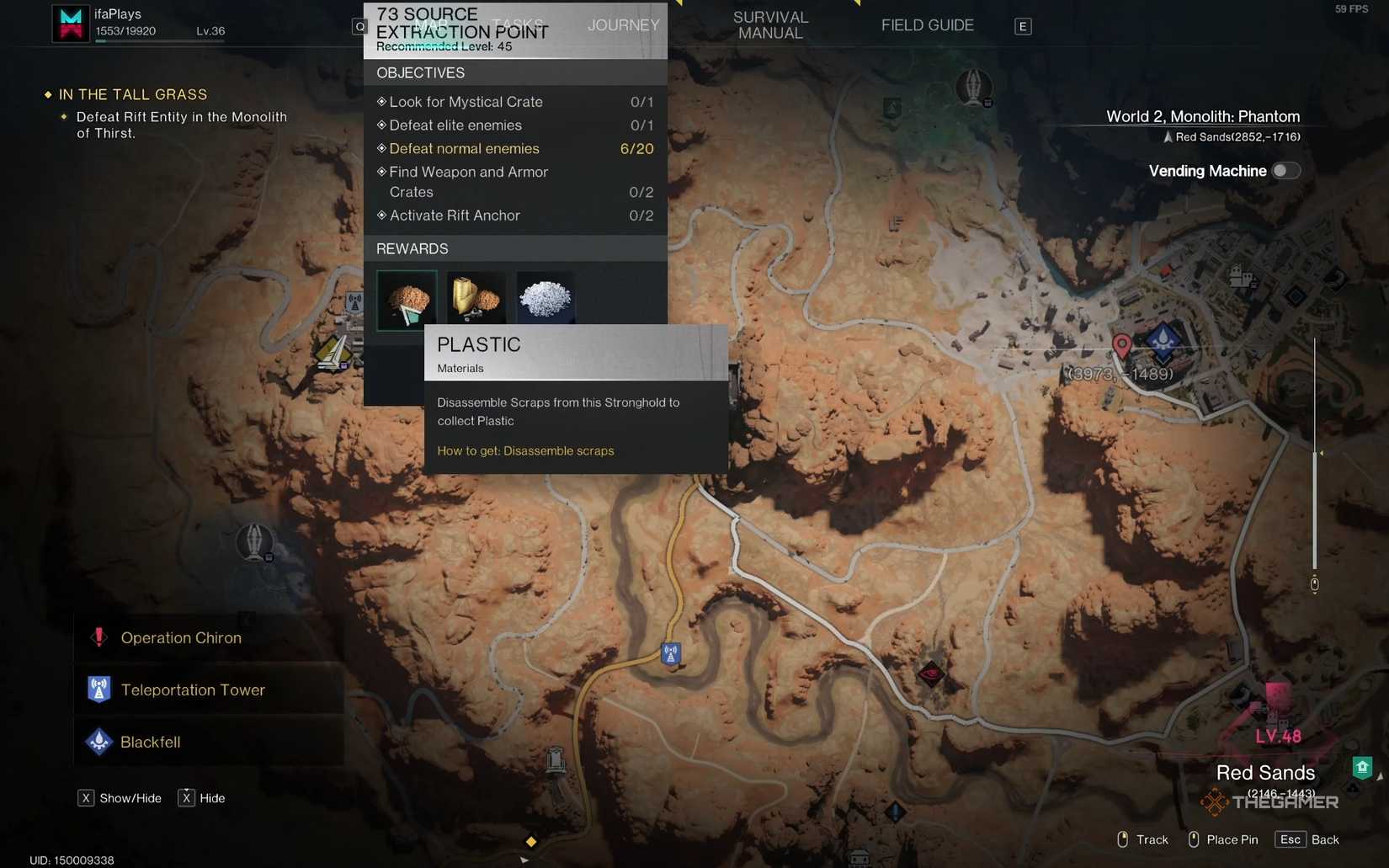 Once Human: How To Find Special Plastic