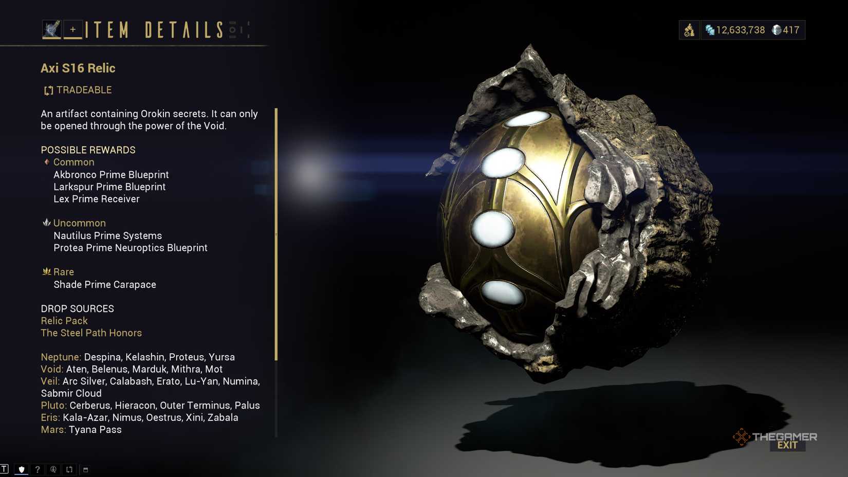 How To Get Nautilus Prime In Warframe