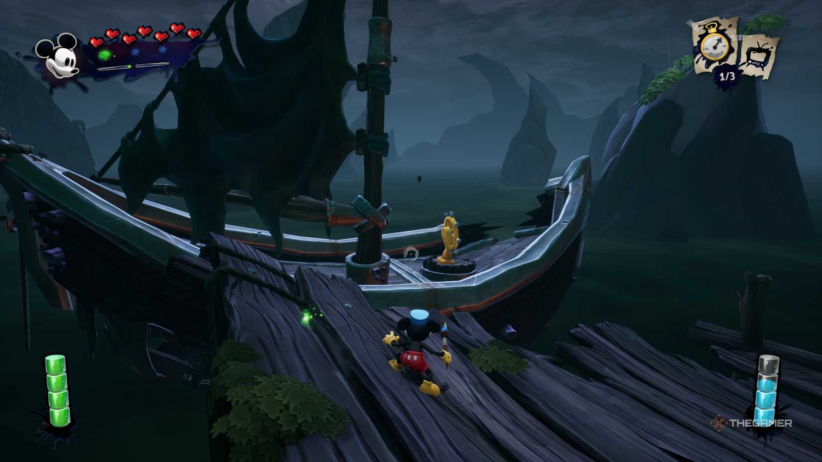 How To Complete The Restore Pete Pan Quest In Disney Epic Mickey: Rebrushed