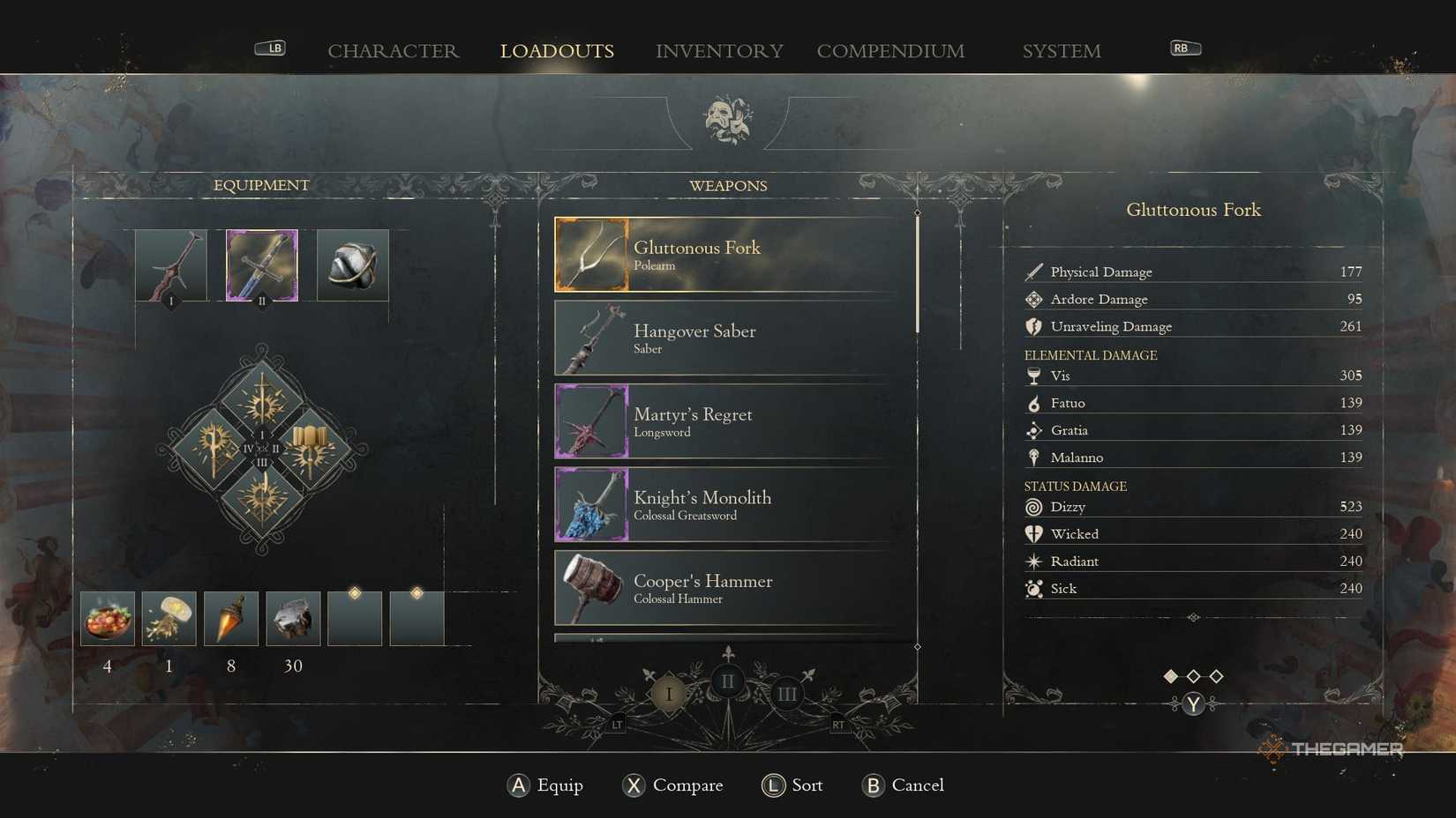 The Best Early Weapons In Enotria: The Last Song