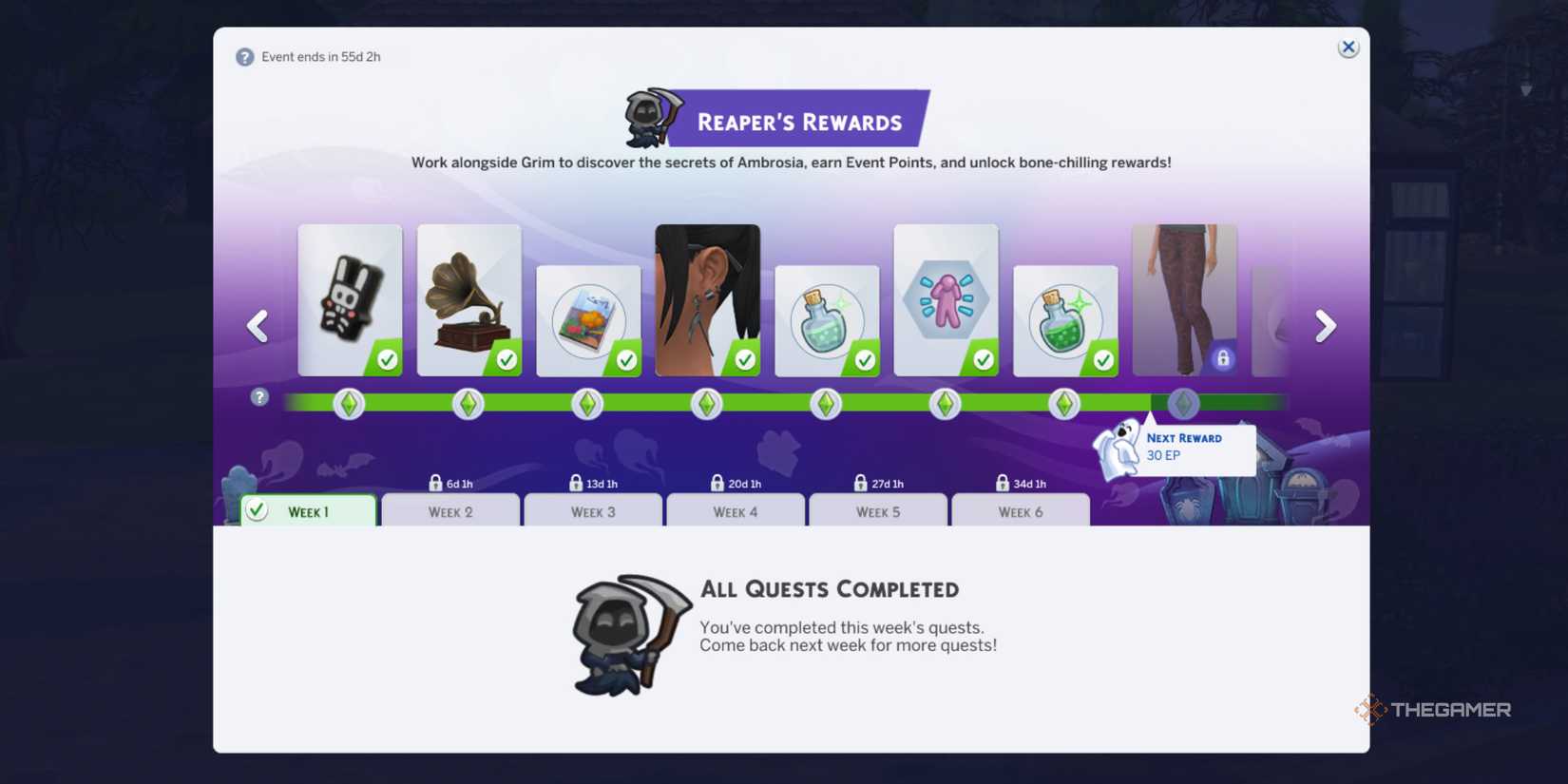How To Complete The Reaper Rewards Event In The Sims 4