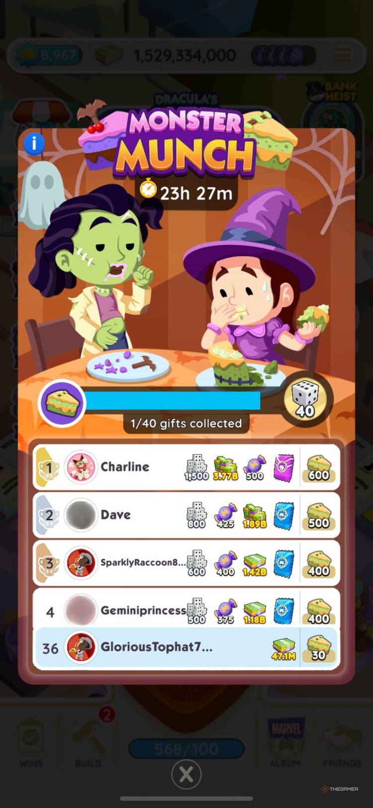 All Rewards In Monster Munch (October 25-26) In Monopoly Go