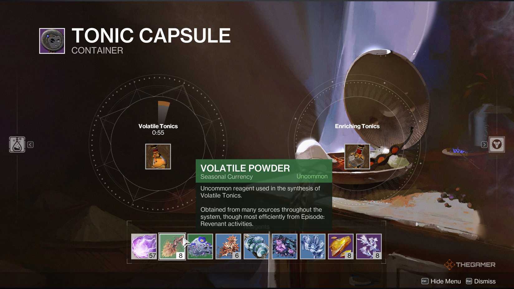 How To Craft And Use Tonics In Destiny 2: Revenant