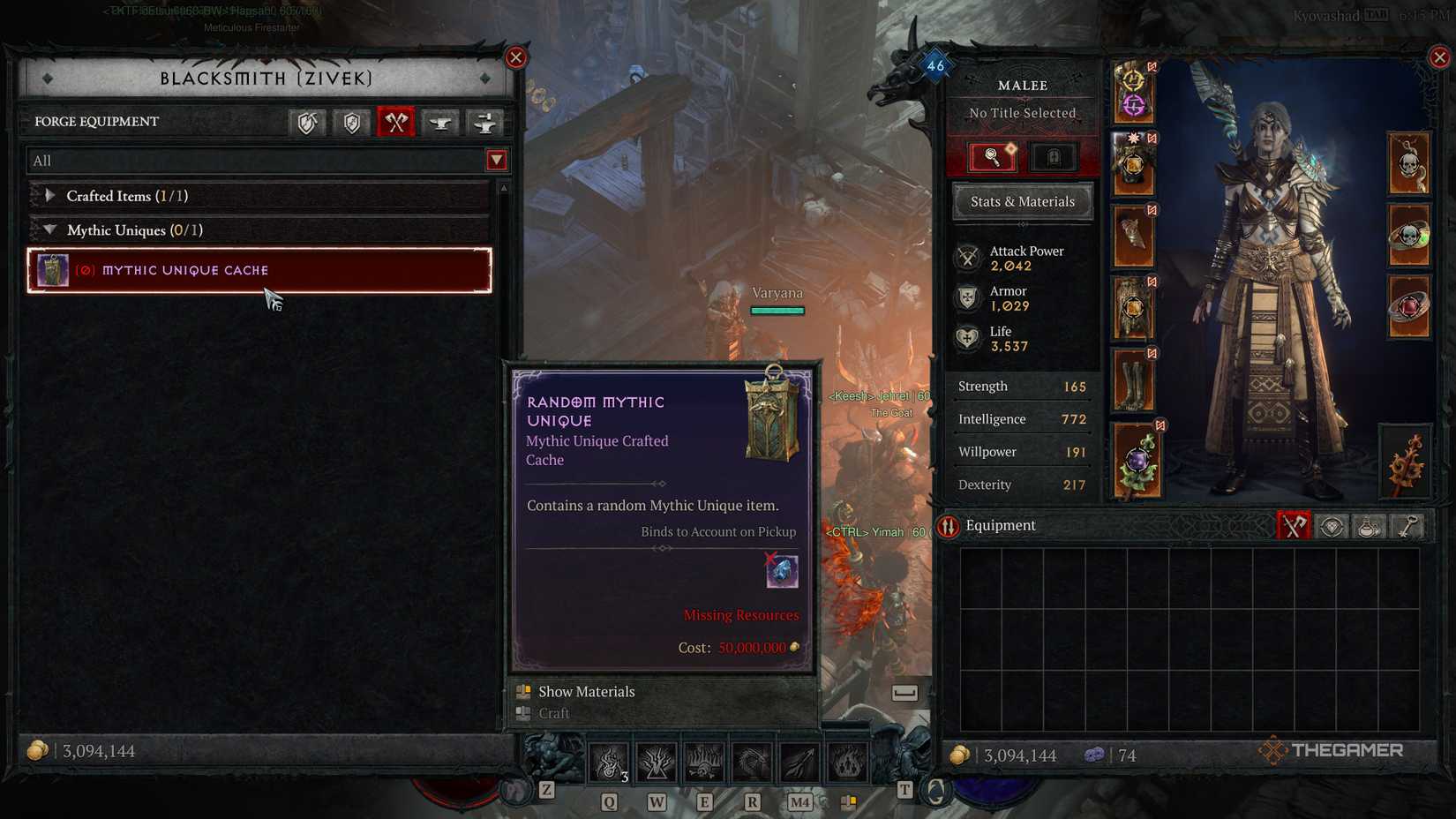 How To Craft Mythic Uniques In Diablo 4